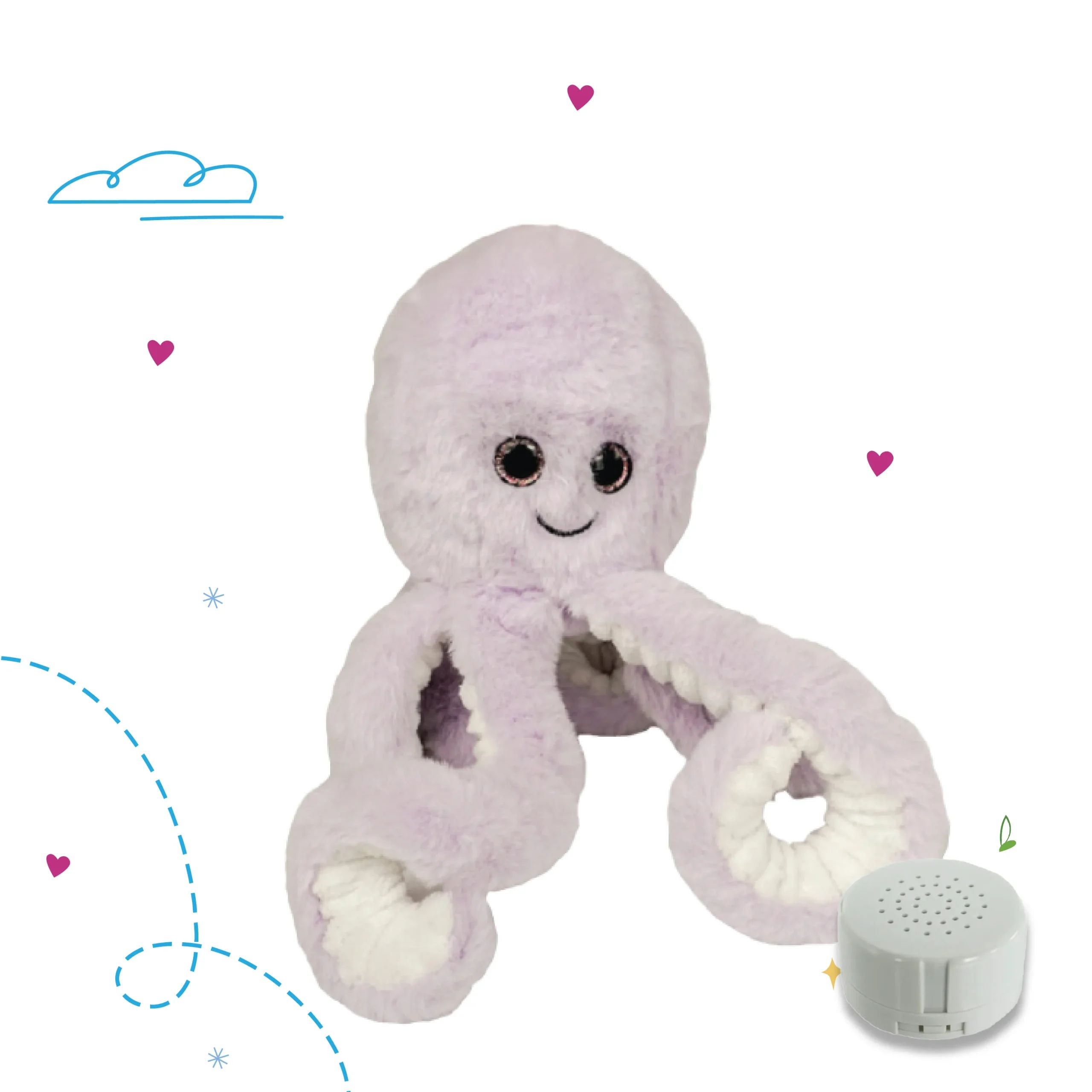 16″ Ocean the Octopus (Eco) - Heartbeat - The Bear Factory