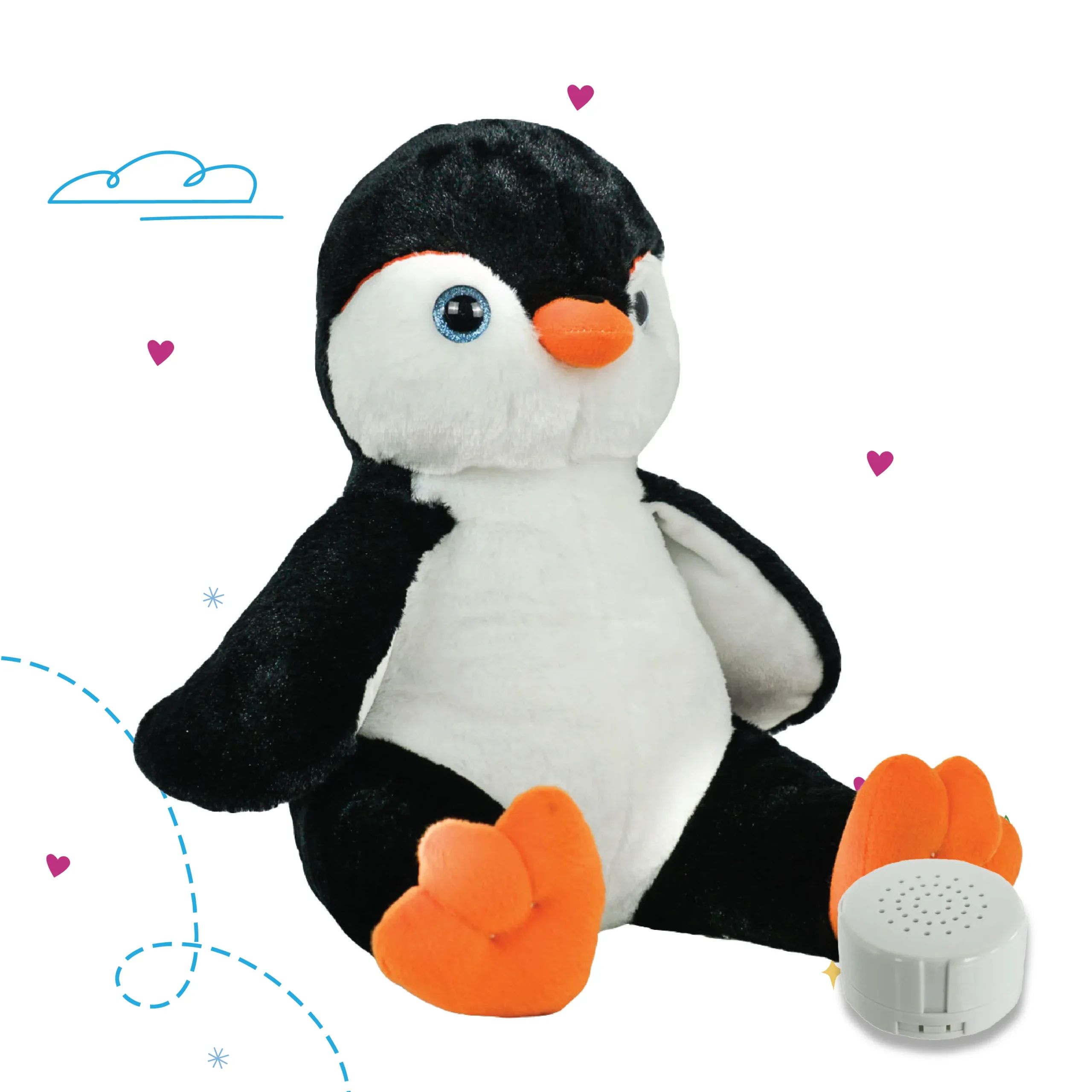 16″ Happy the Penguin (Eco) - Heartbeat - The Bear Factory