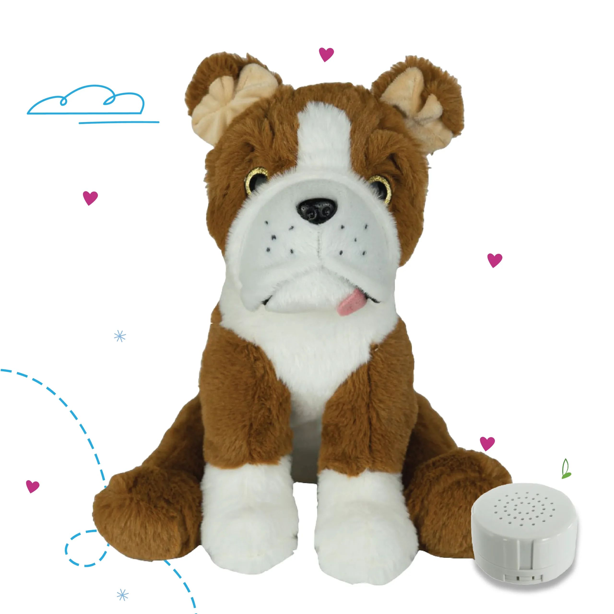 16″ Billie the Bulldog (Eco) - Heartbeat - The Bear Factory