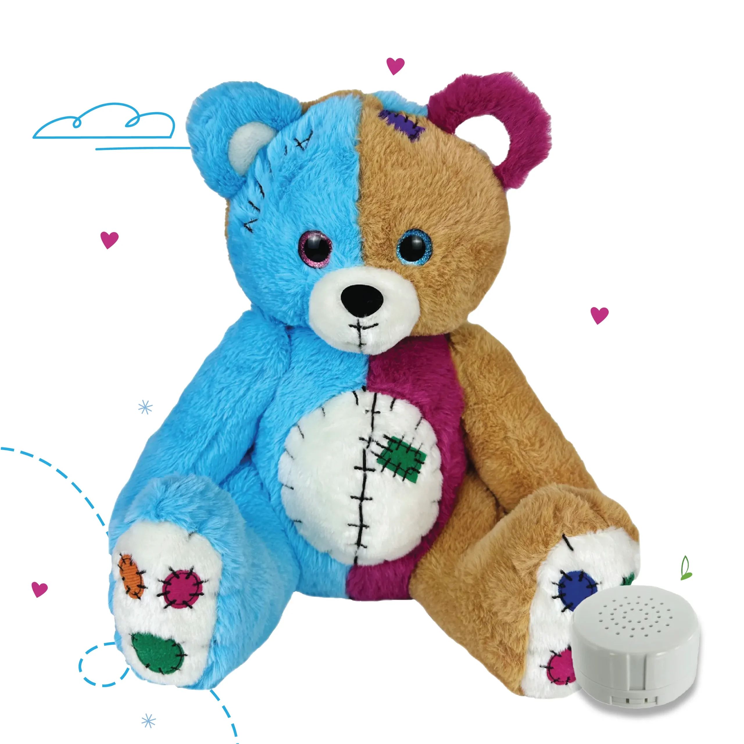 16″ Stitches the Bear-Heartbeat - The Bear Factory